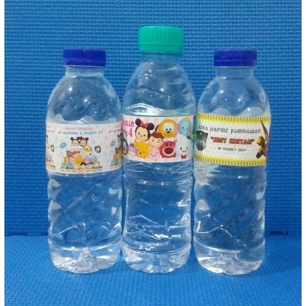 Jual @#@#@#] custom label aqua kecil 300 ml (harga per pak = 19 lembar ...