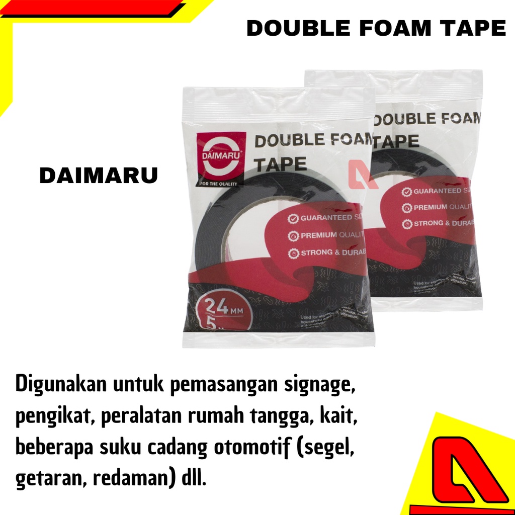 Jual DOUBLE FOAM TAPE DAIMARU DOUBLE TAPE FOAM TEBAL DOUBLE FOAM HIJAU DAIMARU MURAH | Shopee ...