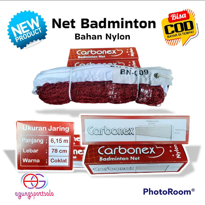 Jual Jaring Net Badminton Carbonex Net Bulutangkis Bahan Nylon | Shopee ...