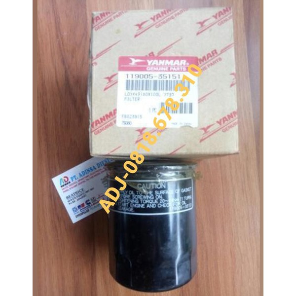 Jual Filter Oli Oil Filter Saringan Oli Untuk Genset Yanmar Yamagen ...