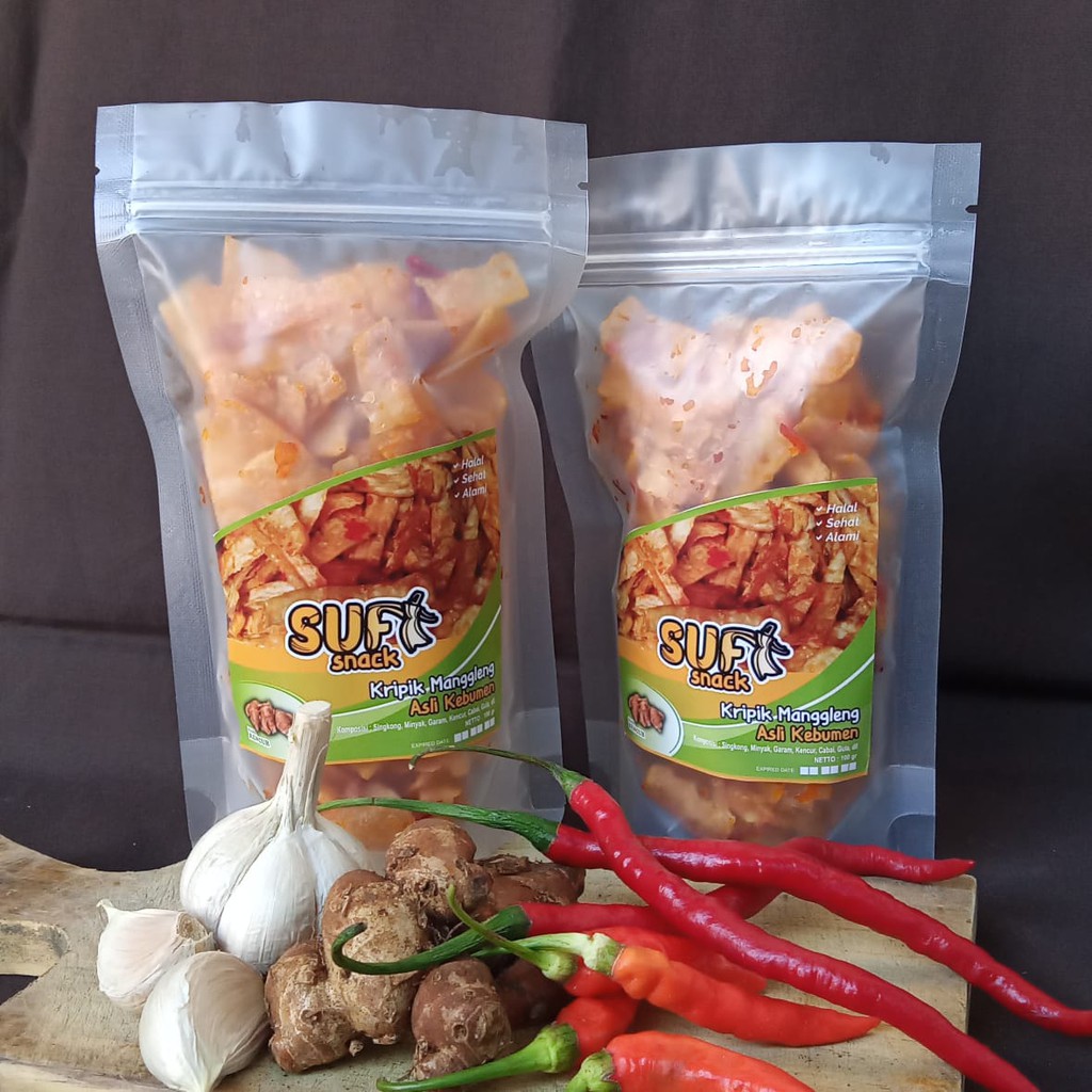 Jual Kripik MANGGLENG Singkong Rasa SAMBEL KENCUR Sufi Snack Asli ...
