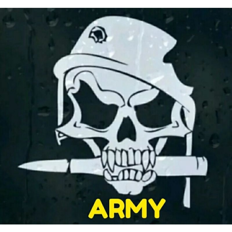 Jual Stiker Army stiker spakbor motor bajak laut kece badai termurah ...