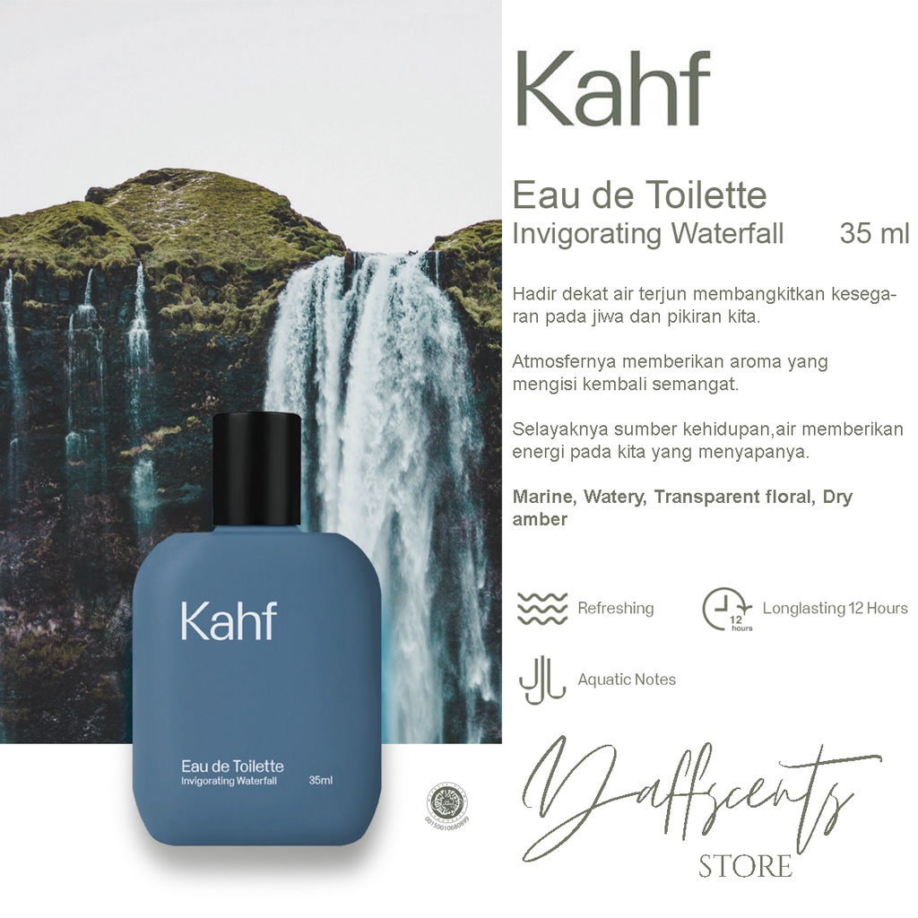 Jual Kahf Invigorating Waterfall Eau de Toilette 35 ml - Parfum Pria ...