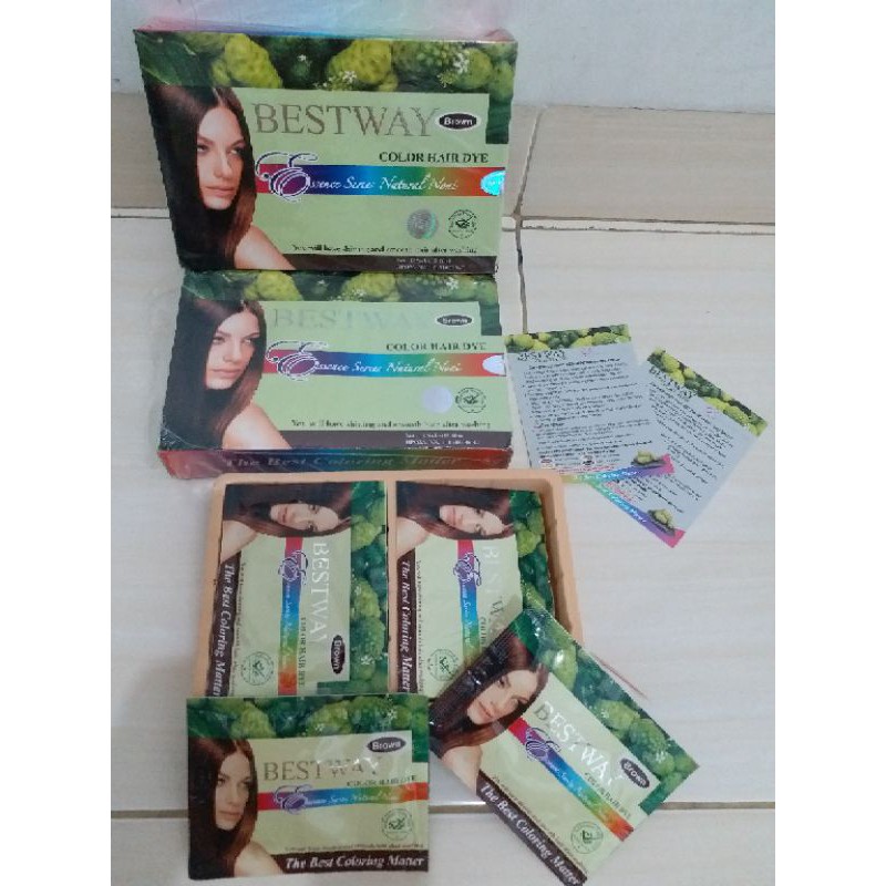 Jual Bestway Noni Hair Color BSY Black Hair Magic, Noni Go Black (per ...