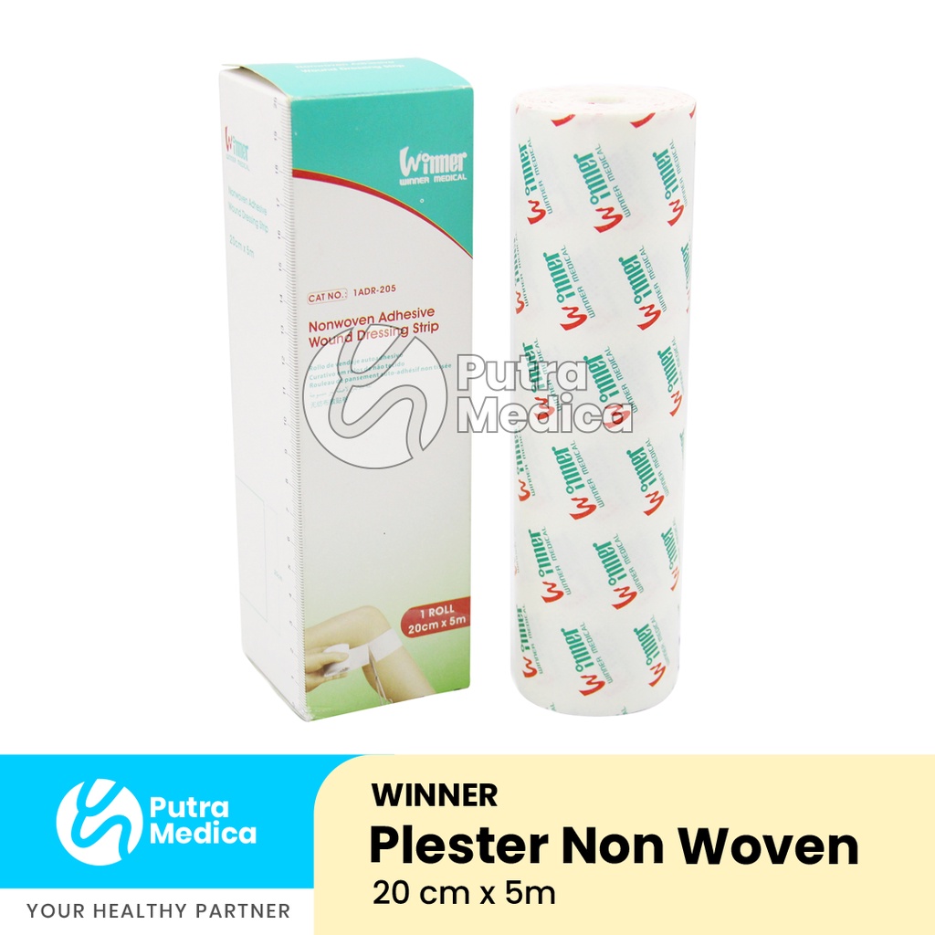 Jual Winner Plester Non Woven 20cm x 5m / Plaster Roll Putih / Perekat ...