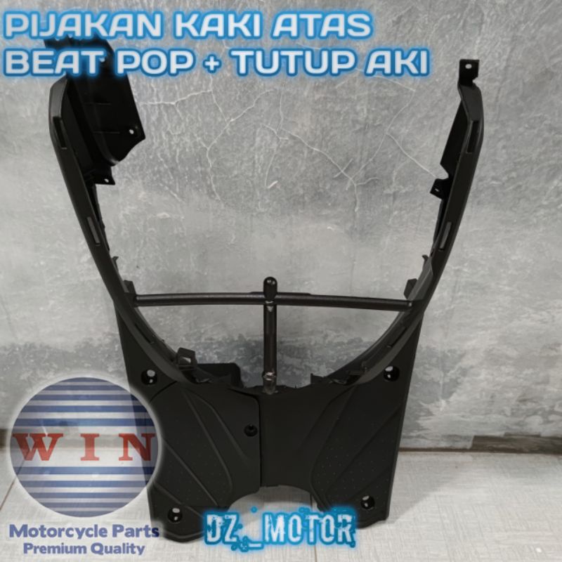 Jual Step Floor Dek Pijakan Kaki Atas Honda Beat POP K61 Set Tutup Aki Merek WIN | Shopee Indonesia