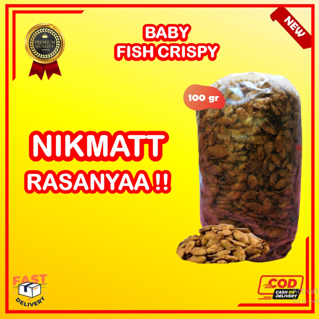 Jual Baby Fish Crispy 100gr Baby Fish Goreng Kering Pedas Krispy ...