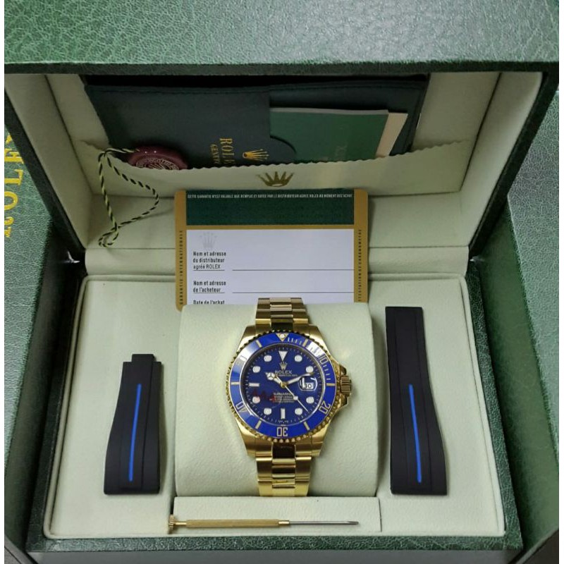 Jual Jam Tangan Rolex Submariner Automatic Pertamax Class Fullset Box ...