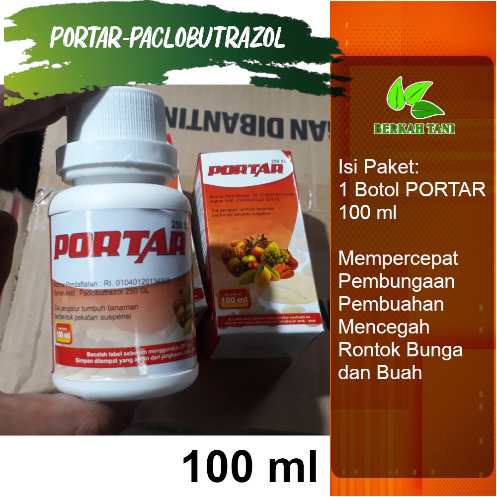 Jual Portar 100 ml Paklo Pembuahan Zat Perangsang Buah | Shopee Indonesia