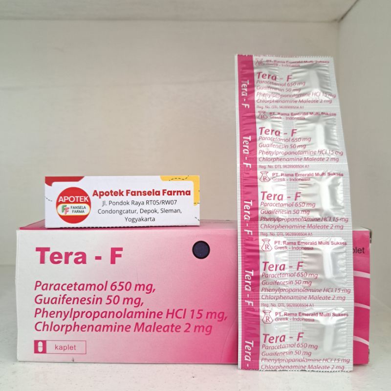 Jual Tera-F batuk berdahak dan Flu Batuk Flu disertai demam | Shopee ...
