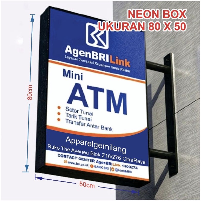Jual Neon Box Ukuran 80cm x 50cm Acrylic | Shopee Indonesia