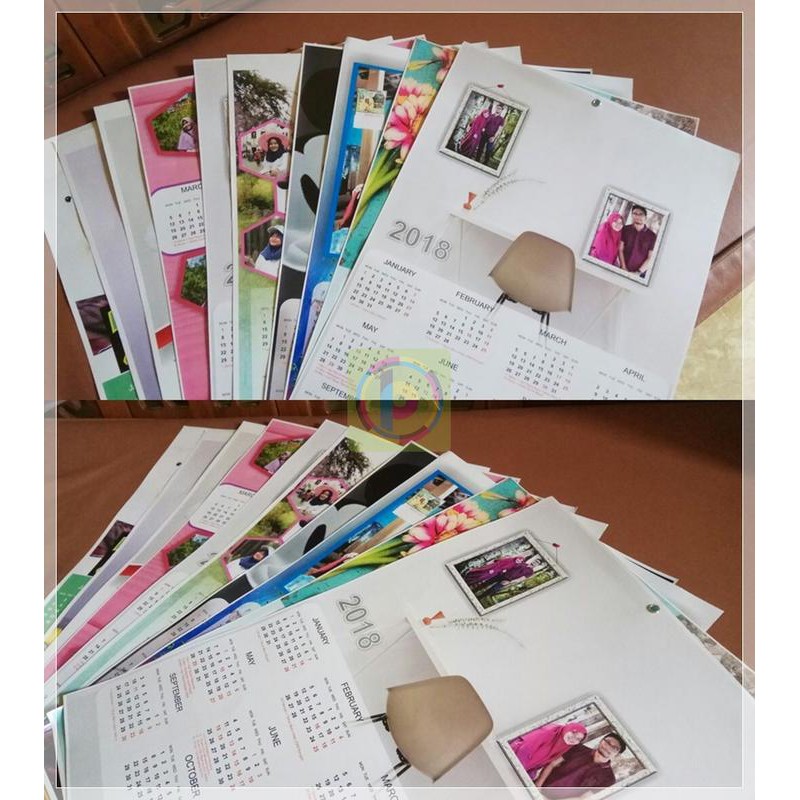 Jual [NEW] Cetak Kalender A3+ Art Carton 210 Gsm & Klip Seng | Shopee ...