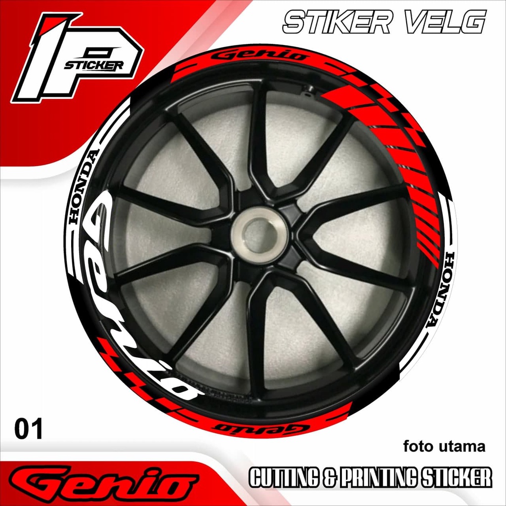 Jual (COD) CUTTING STICKER VELG GENIO - CUTTING VELG MOTOR GENIO.01 ...
