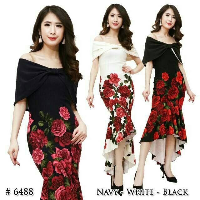 Jual 6488 long dres | Shopee Indonesia