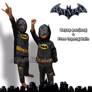 Jual BAJU BATMAN ANAK TOPENG KAIN TERBARU | KOSTUM BATMAN ANAK LAKI ...