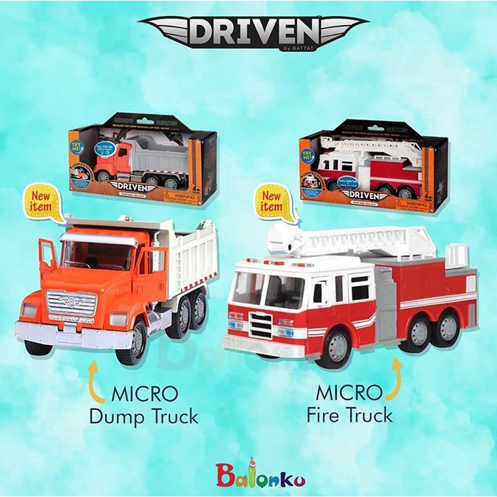 Jual Driven Micro Dump Truck | Micro Fire Truck (Mainan Mobil Anak ...