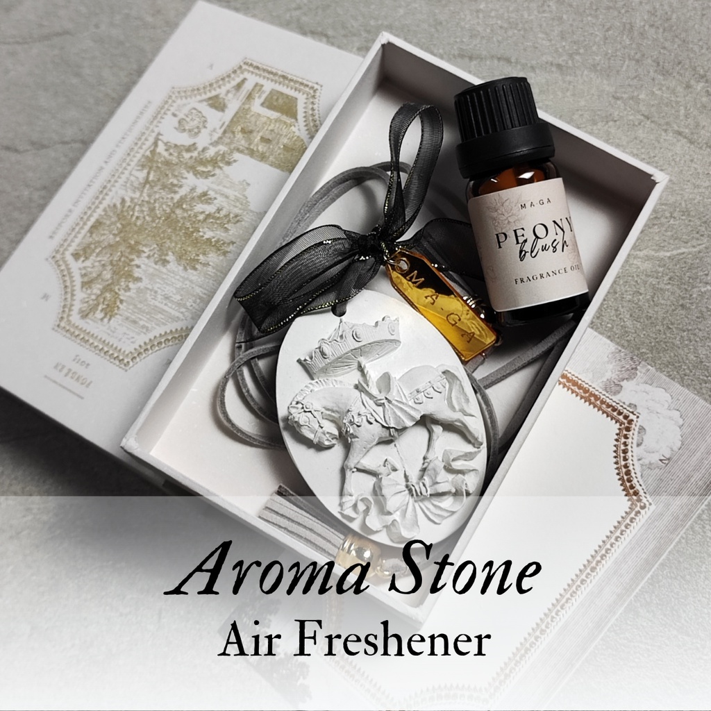Jual Aroma Stone Ceramic Scent Car Hanging Air Freshener Souvenir Gift ...