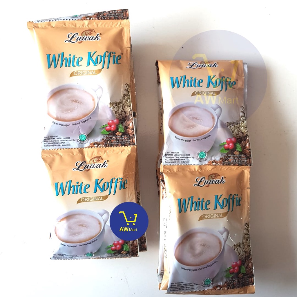 Jual KOPI LUWAK WHITE COFFEE 3 IN 1 ORIGINAL SACHET RENCENG (10'S X 20 ...