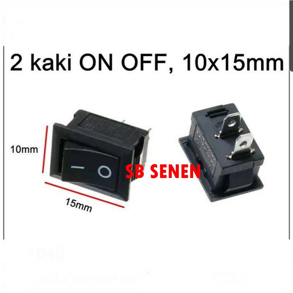 Jual SWITCH / Saklar 2pin On Off Hitam Grosir | Shopee Indonesia