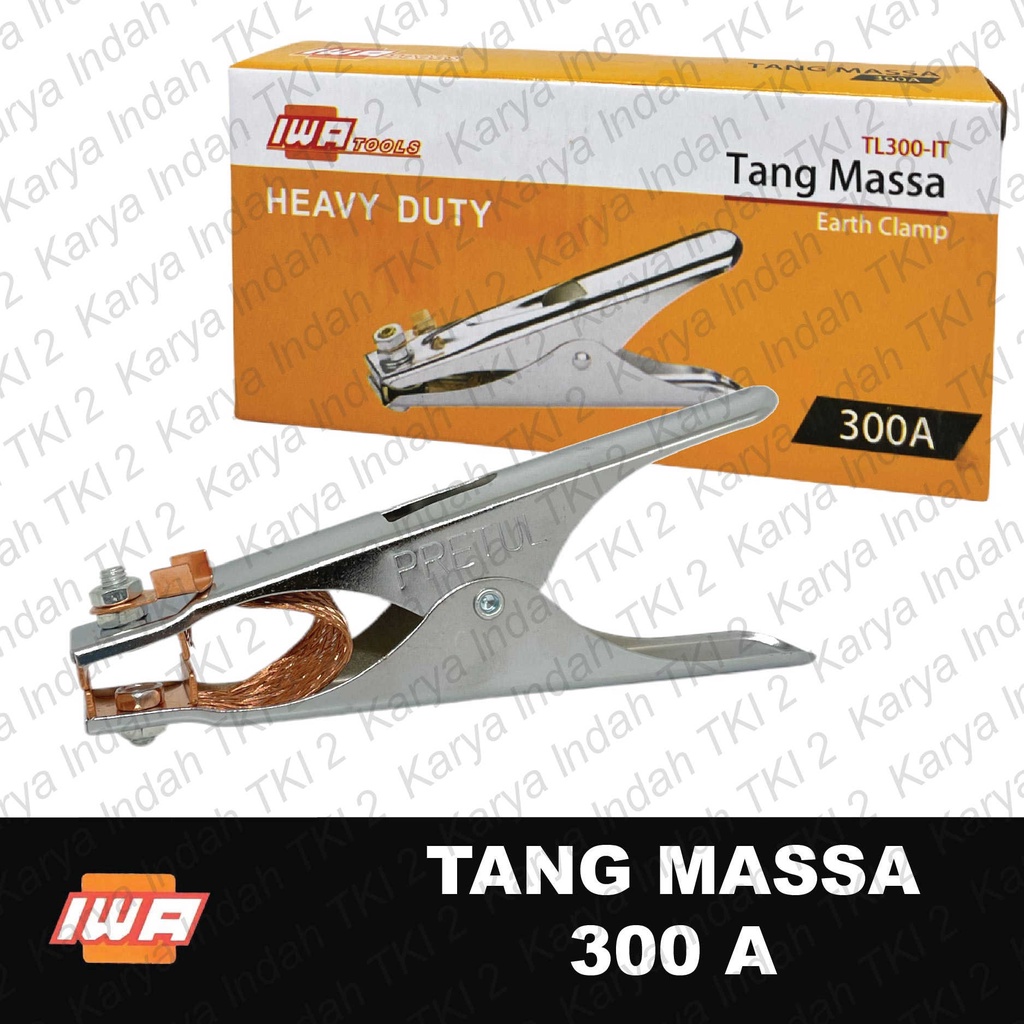 Jual Tang Massa Las Listrik 300 A IWA Earth Clamp 300A for Welding ...