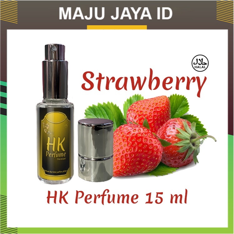 Jual HK Parfum 15 ML Aroma STRAWBERRY Eau De Parfum HALAL Perfume Spray ...