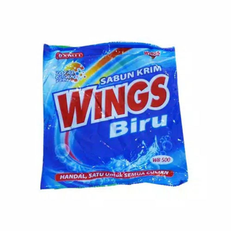 Jual Wings Biru WB500 500k 145gr Sabun Colek Wing | Shopee Indonesia