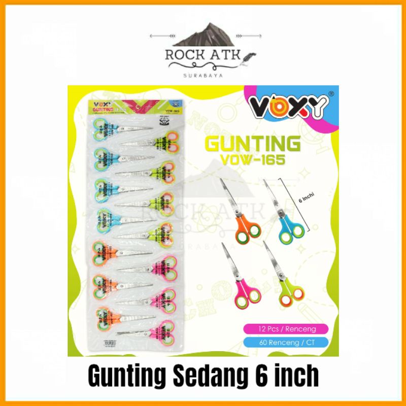 Jual Voxy Gunting Kertas Vox-165 Sedang - Gunting Tanggung 6 inch Warna ...