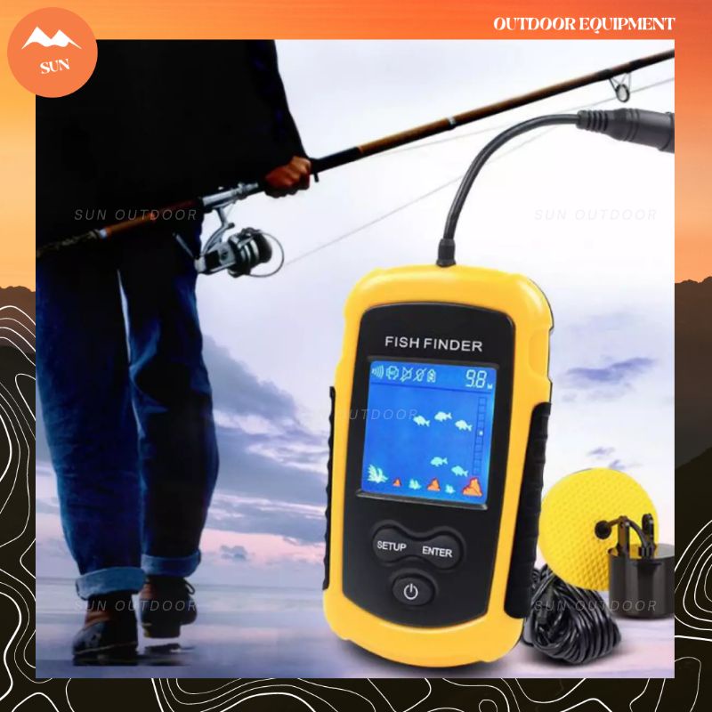 Jual GPS Alat Pelacak Ikan Portable Sensor Sonar Fish Finder Range 100M ...