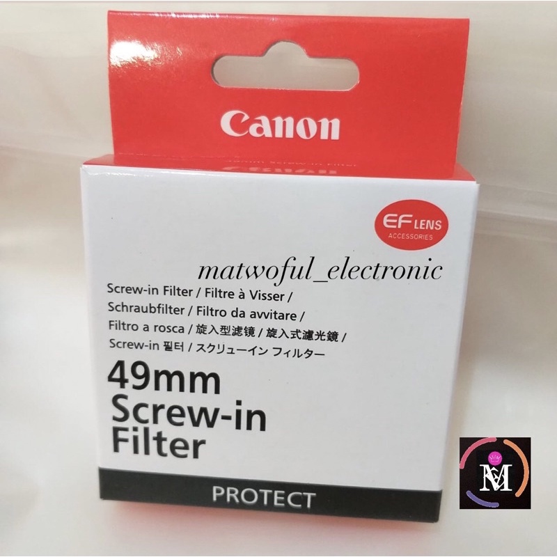 Jual Filter UV Canon 49 MM ( EOS M100, M200, M3, M50, M5 M6 ) | Shopee ...