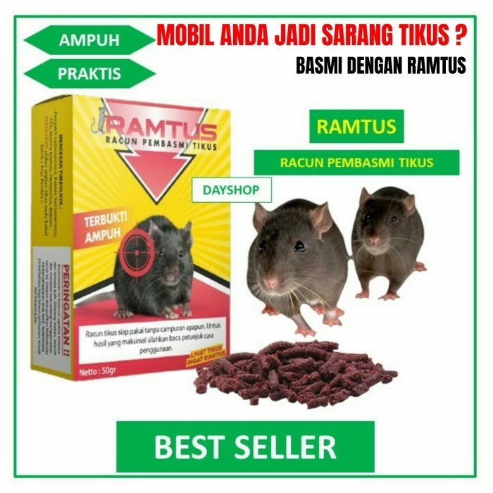 Jual Racun Pembasmi Alat Umpan Jebakan Obat Hama Koloni Tikus Mobil ...