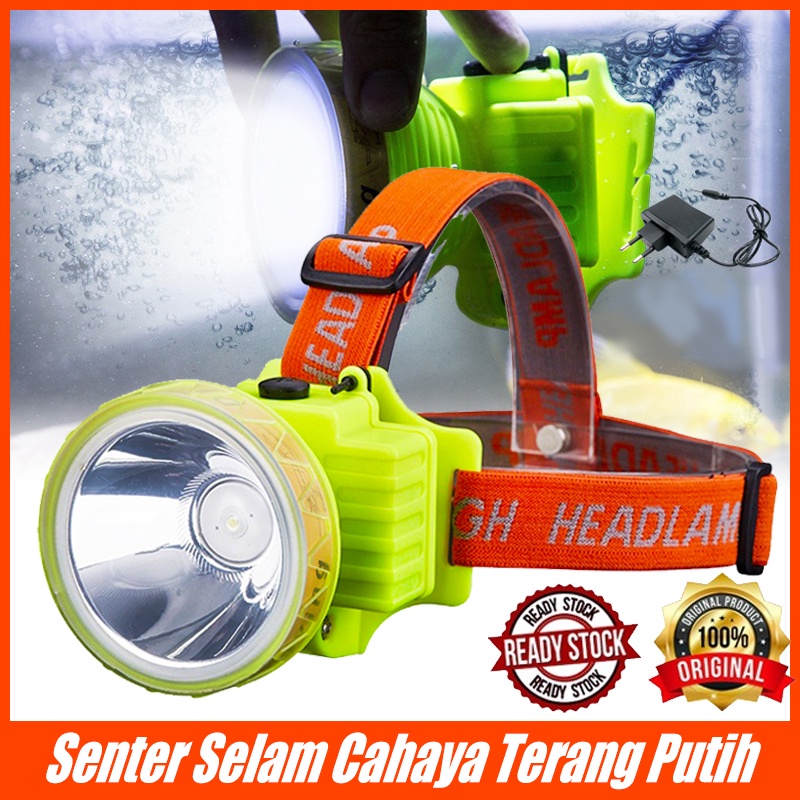 Jual Senter Kepala Led 50 Watt ada Charger / LED Headlamp Super Terang ...
