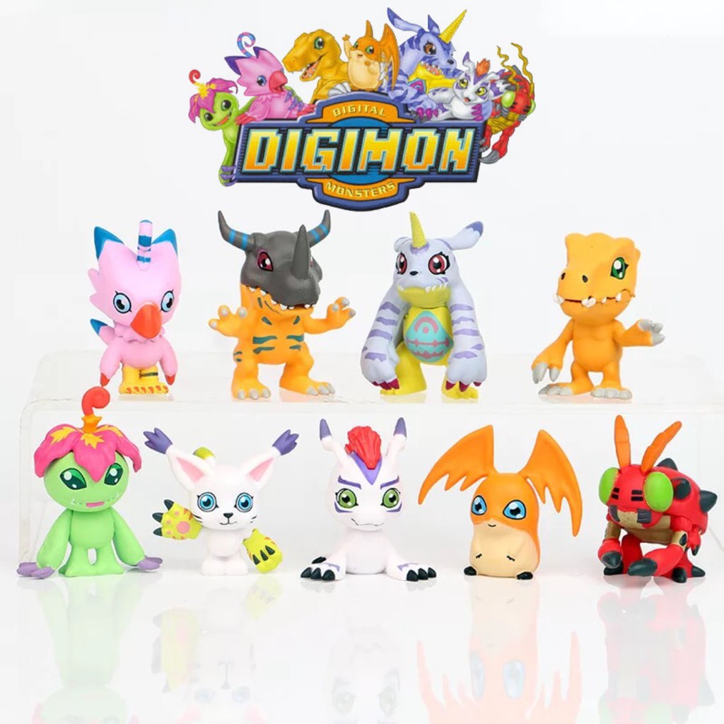 Jual ACTION FIGURE DIGIMON ADVENTURE SET 9 PCS TOPPER CAKE MAINAN ...