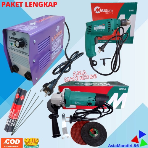 Jual PAKET Hemat 3 ITEM Mesin Las 450 Watt LAKONI Trafo Las + Kawat Las ...