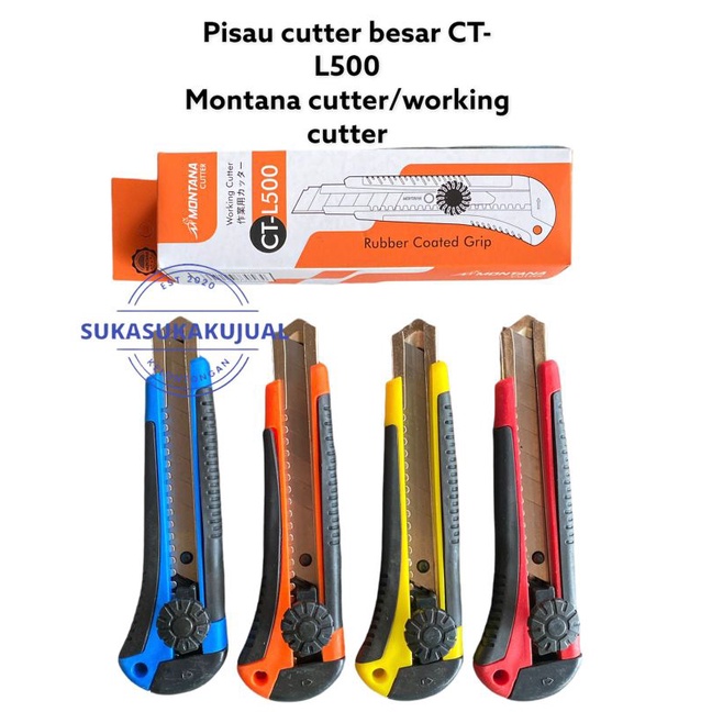 Jual Pisau cutter MONTANA L500/pisau cutter besar | Shopee Indonesia