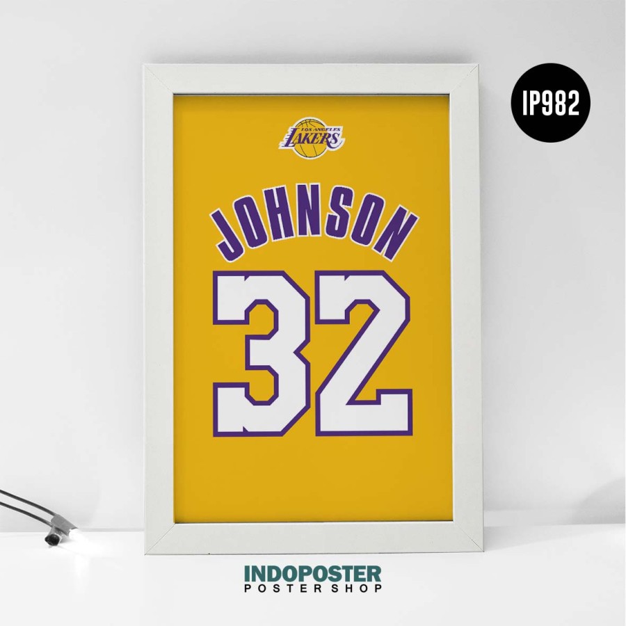 Jual Poster Magic Johnson Basket NBA Legend Lakers A3 45X30cm | Shopee Indonesia