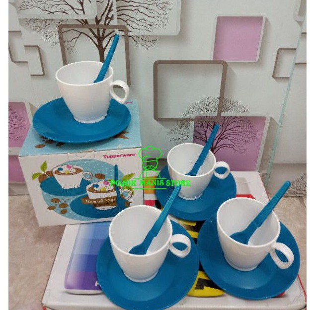 Jual Cangkir moment cup putih tupperware ( 1 set ) | Shopee Indonesia