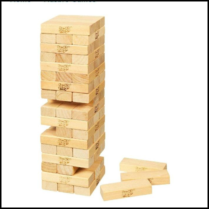 Jual Classic Jenga/Jenga Original Hasbro/Classic Jenga Hard Wood ...