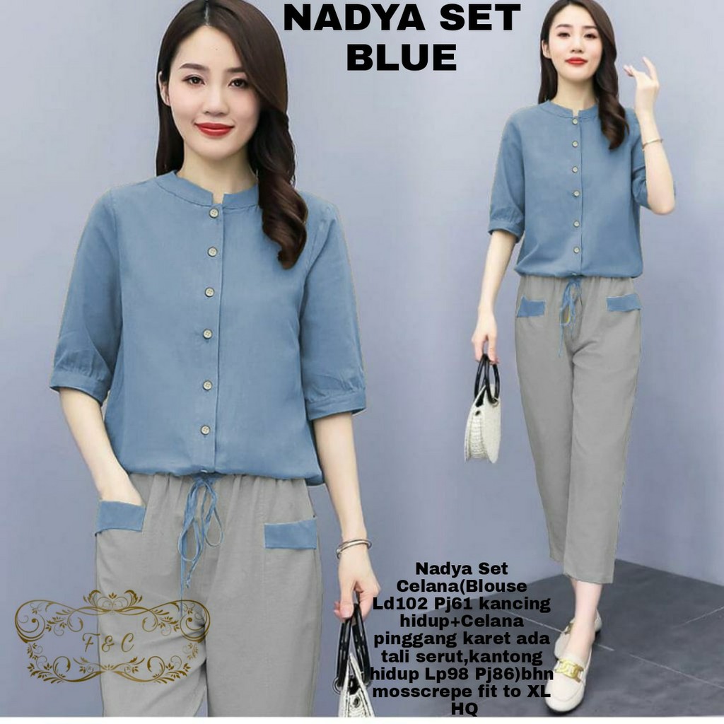 Jual SET Nadya / SETELAN WANITA / SETELAN POLOS / SETELAN KANTOR ...