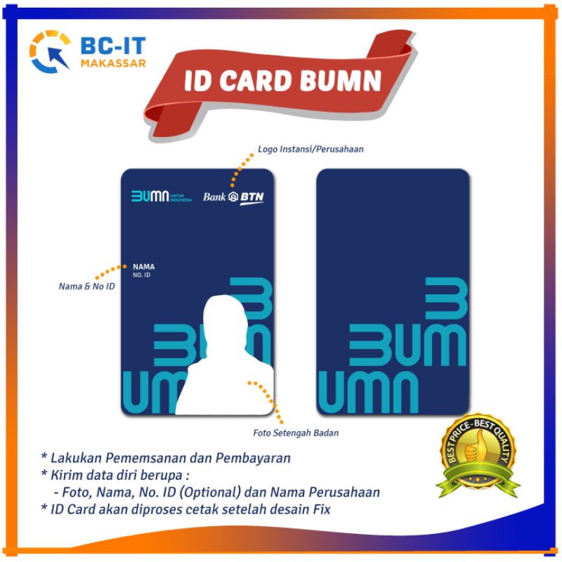 Jual ID CARD BUMN - Custom | Shopee Indonesia