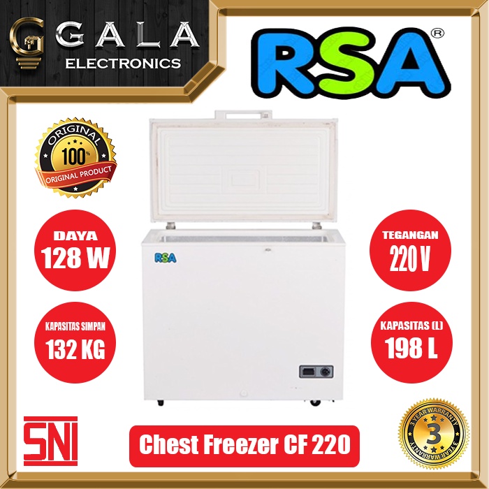 Jual Chest Freezer Box RSA CF 220 (200 Liter) | Shopee Indonesia