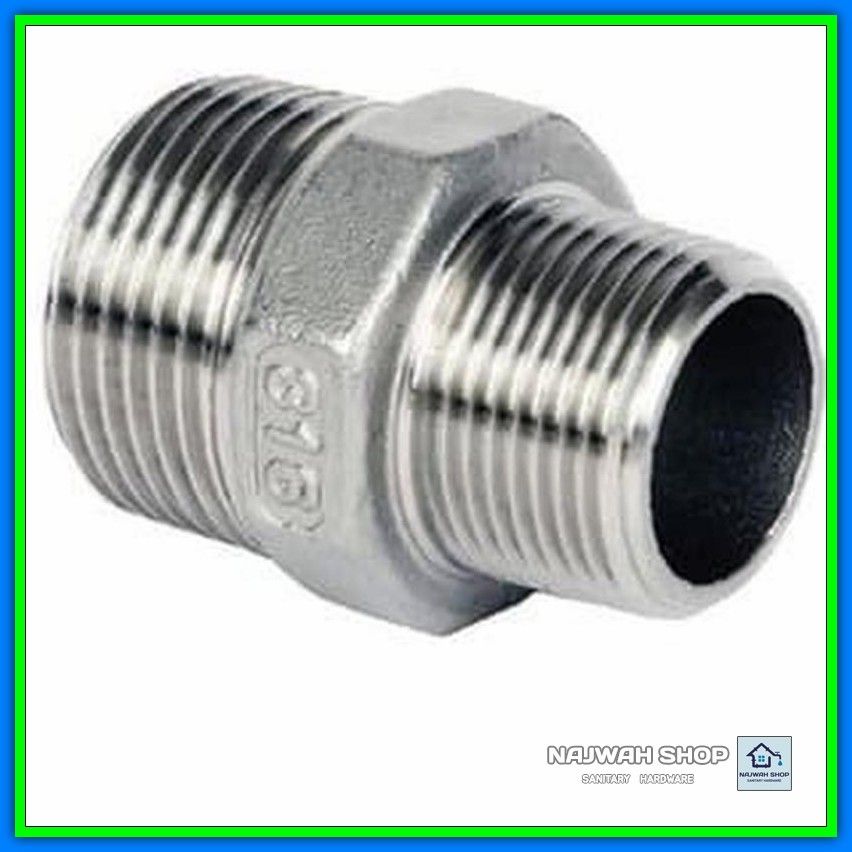 Jual Double Nepel Reducer 3/4 x 1/2" inch Fitting Hexa Class 3000 ...