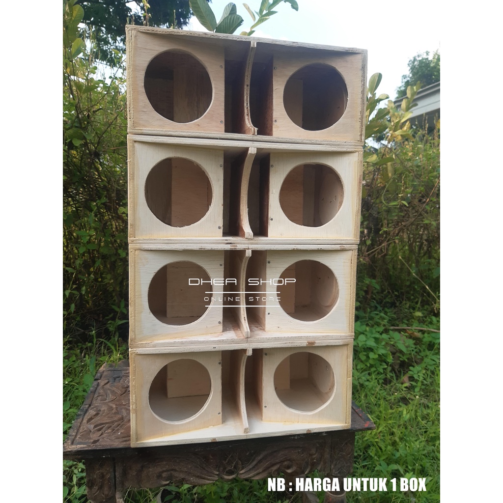 Jual Box Subwoofer 4 inch Double // Box Speaker 4 inch Model V | Shopee ...