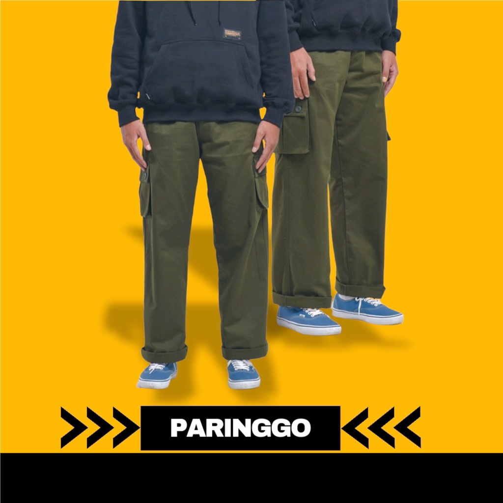 Jual PARINGGO - CELANA CARGO PANTS KARGO PANJANG OVERSIZE JUMBO TEBAL ...