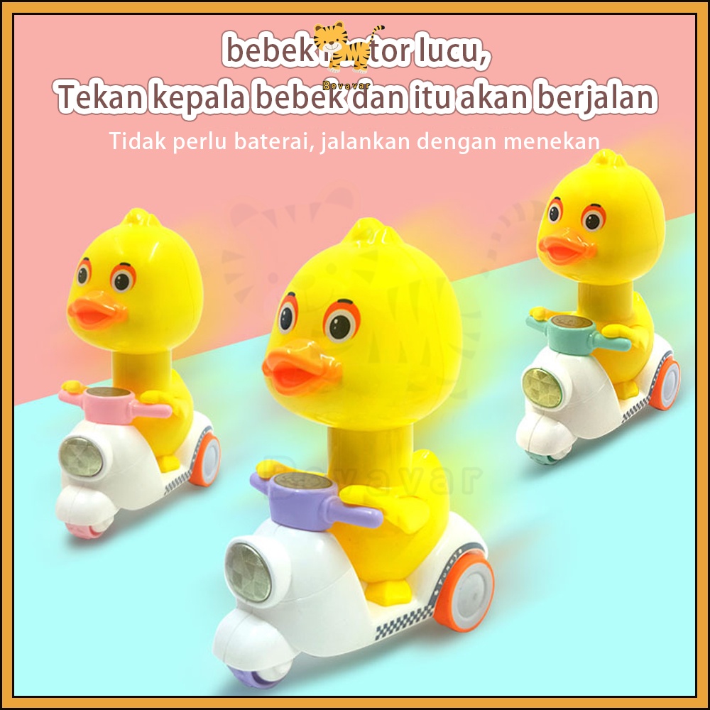 Jual ID BEVAVAR Mainan bebek motor tanpa baterai mainan anak bayi lucu ...