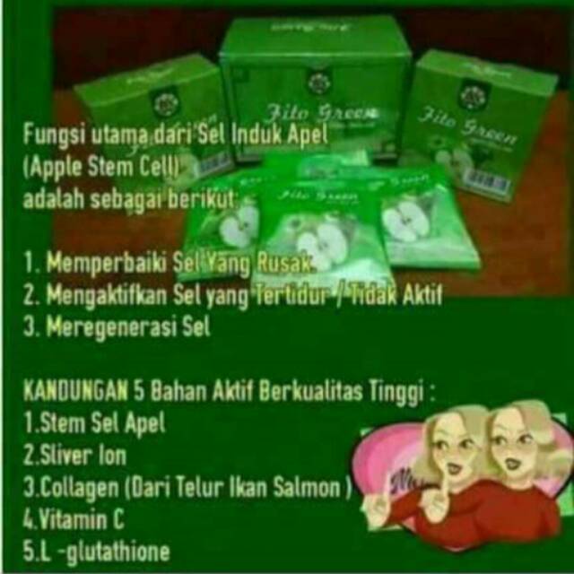 Jual Fitogreen aple(1 sachet) | Shopee Indonesia