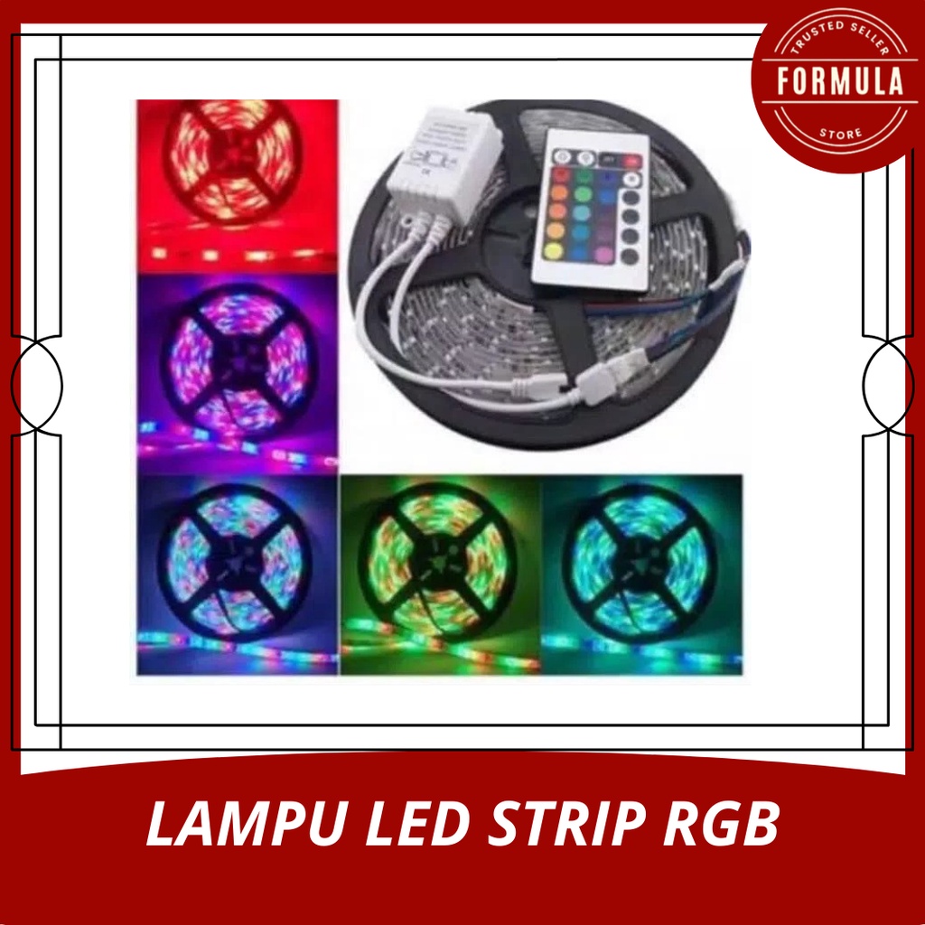 Jual LAMPU LED STRIP RGB / LAMPU STRIP WARNA WARNI 2835 IP65 5 METER AC ...