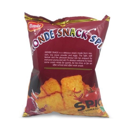Jual Monde Snack Spicy 60 gr x 4 Pcs | Shopee Indonesia