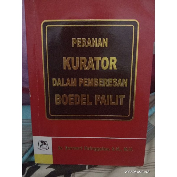 Jual PERANAN KURATOR DALAM PEMBERESAN BOEDEL PAILIT | Shopee Indonesia
