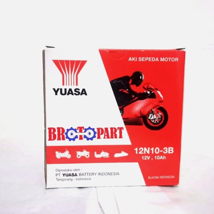 Jual AKI ACCU MOTOR BINTER MERCY YUASA 12N10 3B BASAH 12V 10AH | Shopee Indonesia