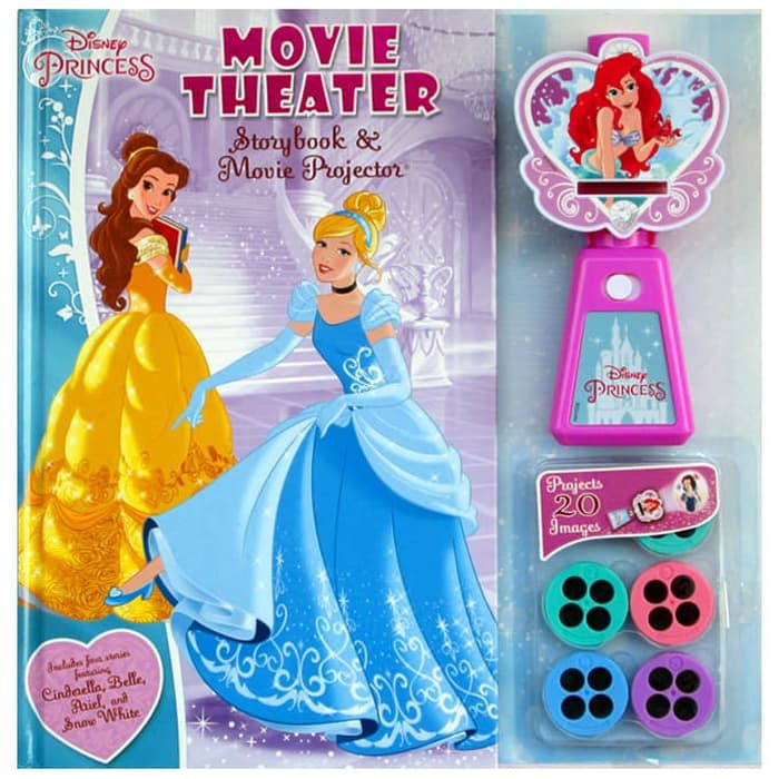 Jual Disney Princess Movie Theater Storybook & Movie Projector | Shopee ...